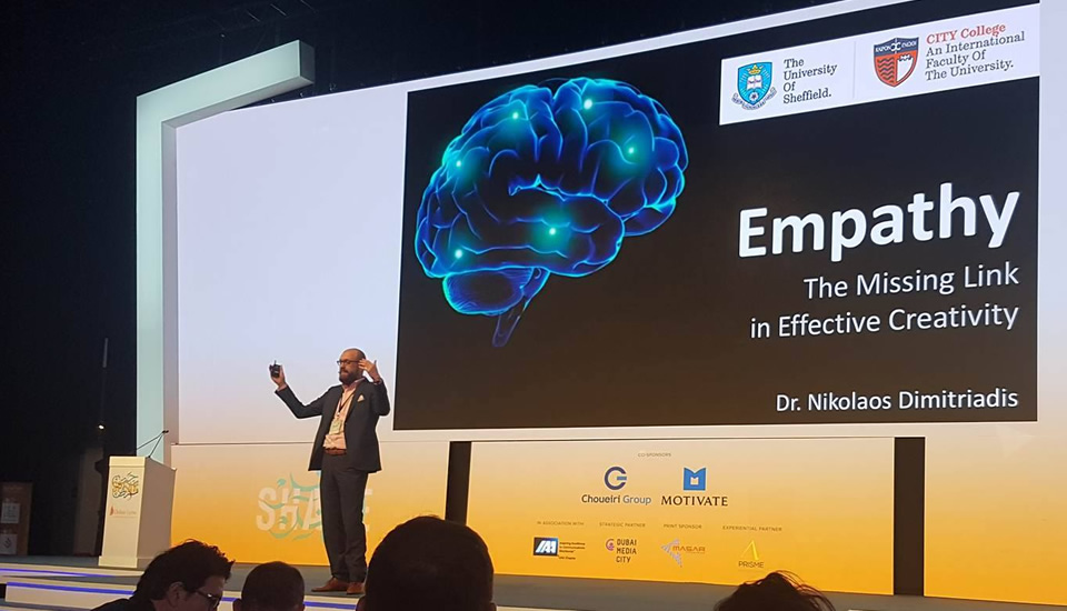 Dr Dimitriadis at Dubai Lynx, the biggest advertising event in the ...